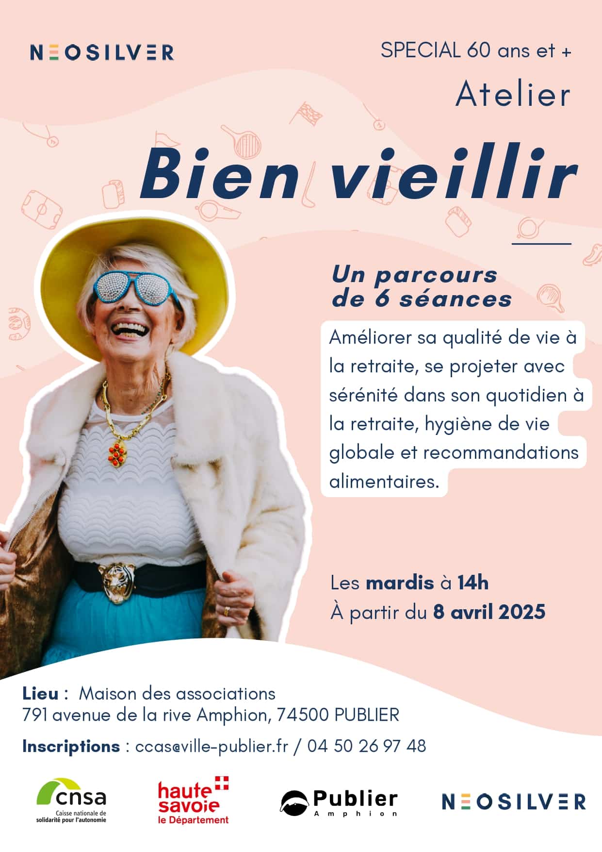 Ateliers bien vieillir à partir du 8 avril - Ville de Publier