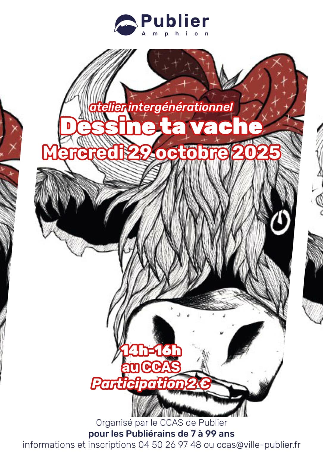 Atelier dessine ta vache le 29 octobre - Ville de Publier