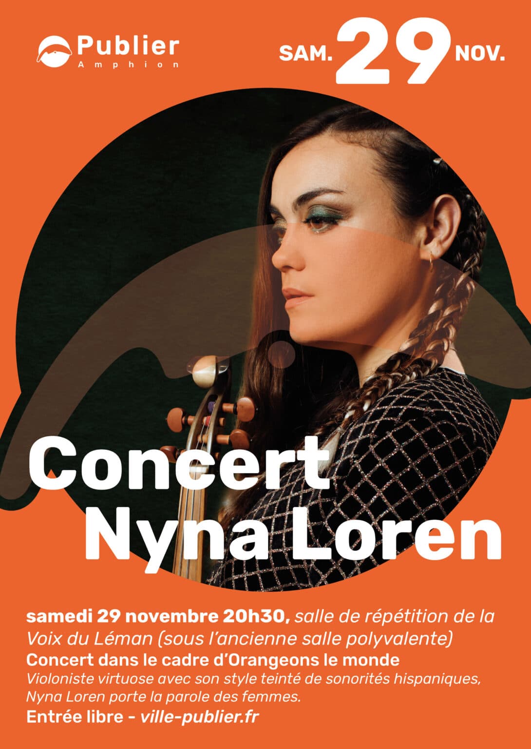 Concert de Nyna Loren le 29 novembre - Ville de Publier